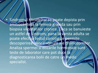 Sindromul klinefelter | PPT