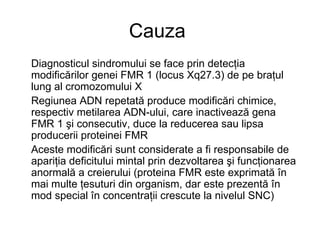Sindromul X Fragil | PPT