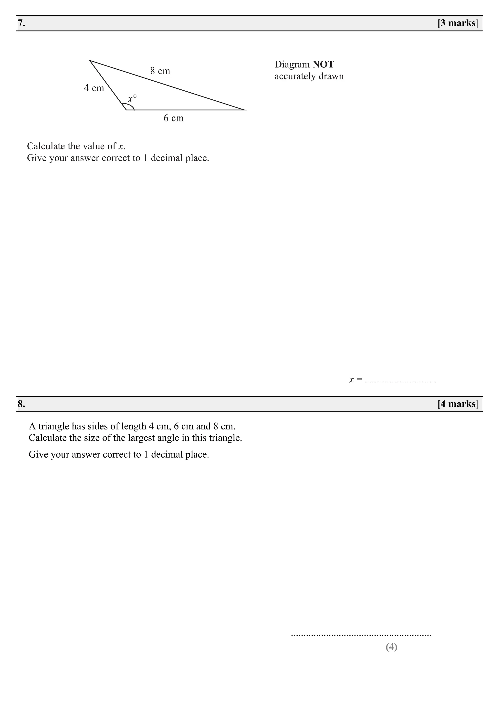 Solving Questions Sine And Cosine Rule Pdf
