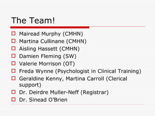 Pt 3 - Home-based Crisis Team (Dr Sinead O'Brien) | PPT