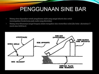 Sine bar atau batang sinus | PPTX