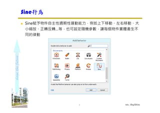 Construct 2 Sine behavior | PPT