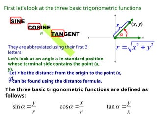 Sine, cosine, tangent and cotangent of an angle and their measure.ppt