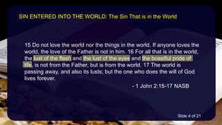 Sin Entered Into The World | PPTX