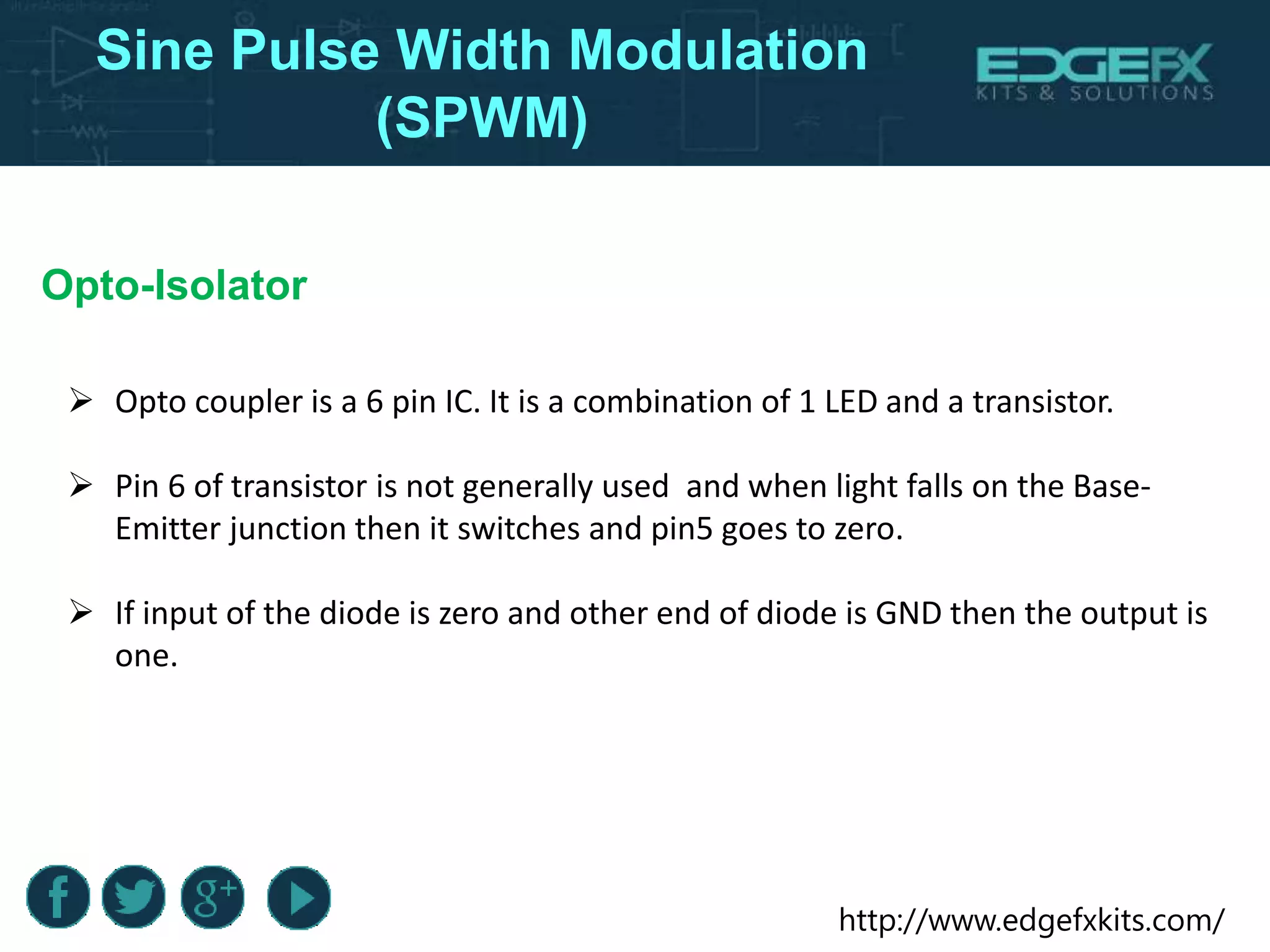 About Sine Pulse Width Modulation | PPTX
