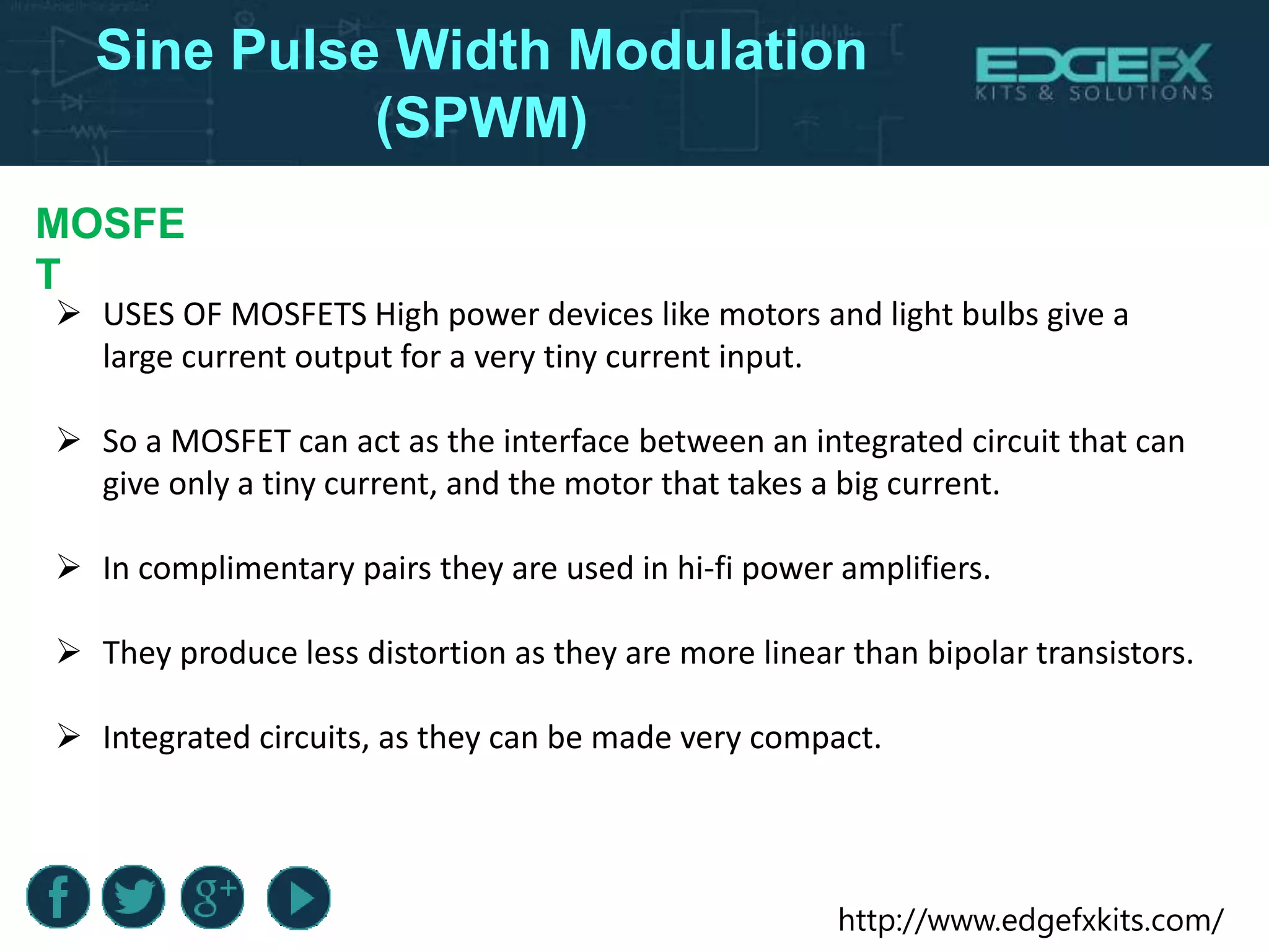 About Sine Pulse Width Modulation | PPTX