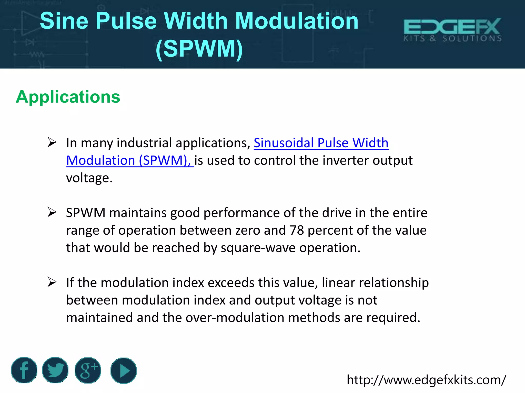 About Sine Pulse Width Modulation | PPTX