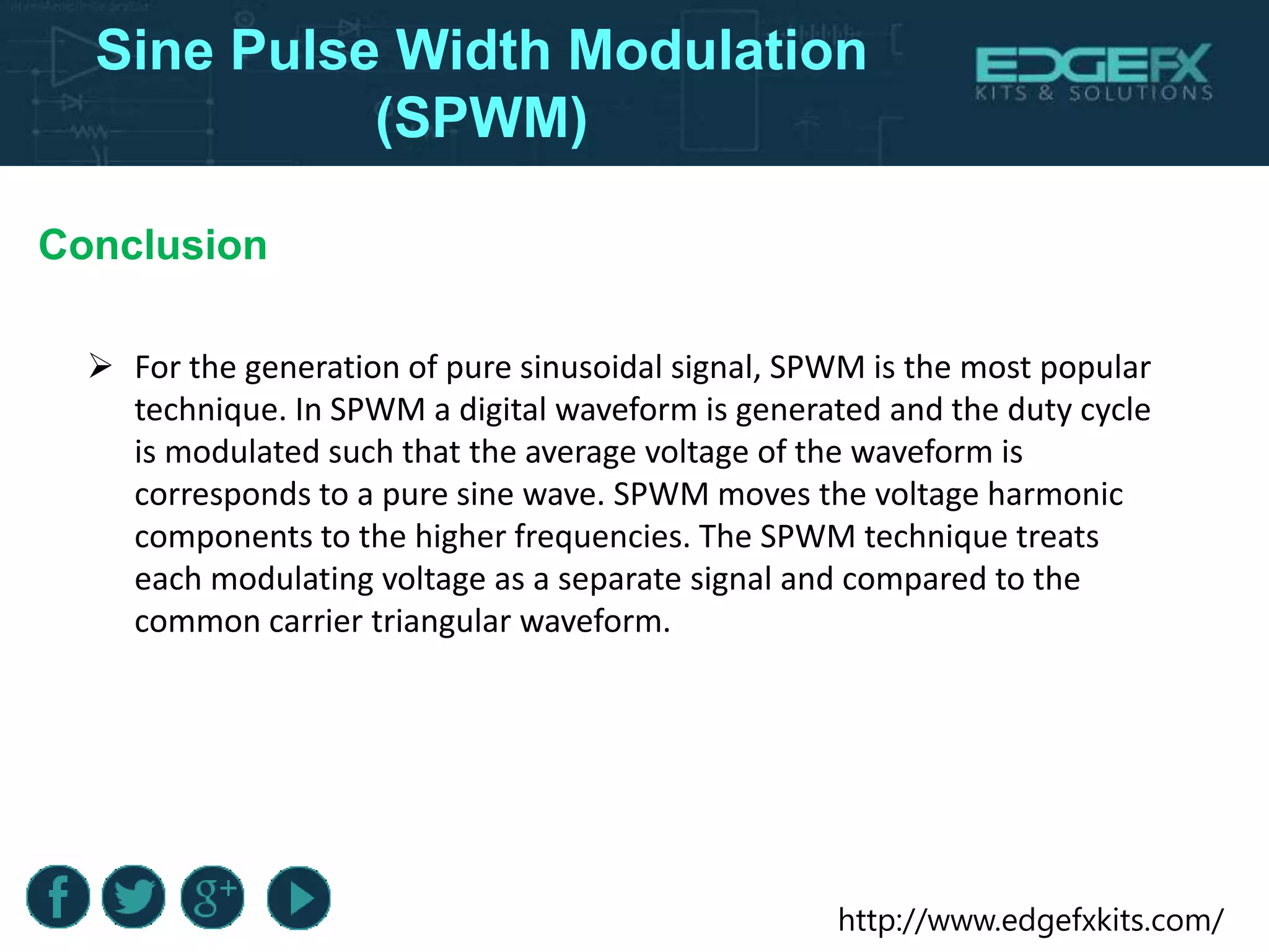 About Sine Pulse Width Modulation | PPTX
