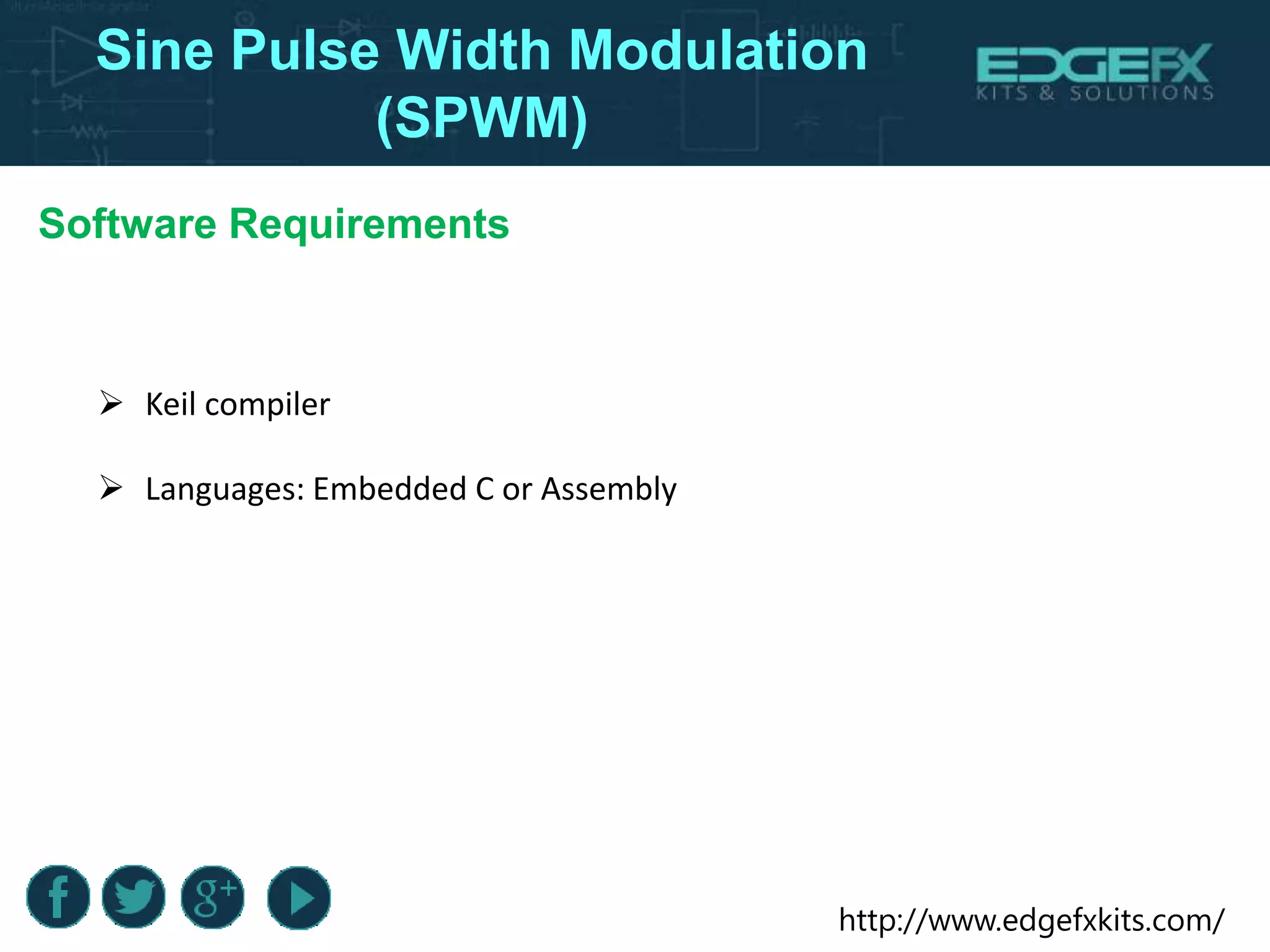 About Sine Pulse Width Modulation | PPTX