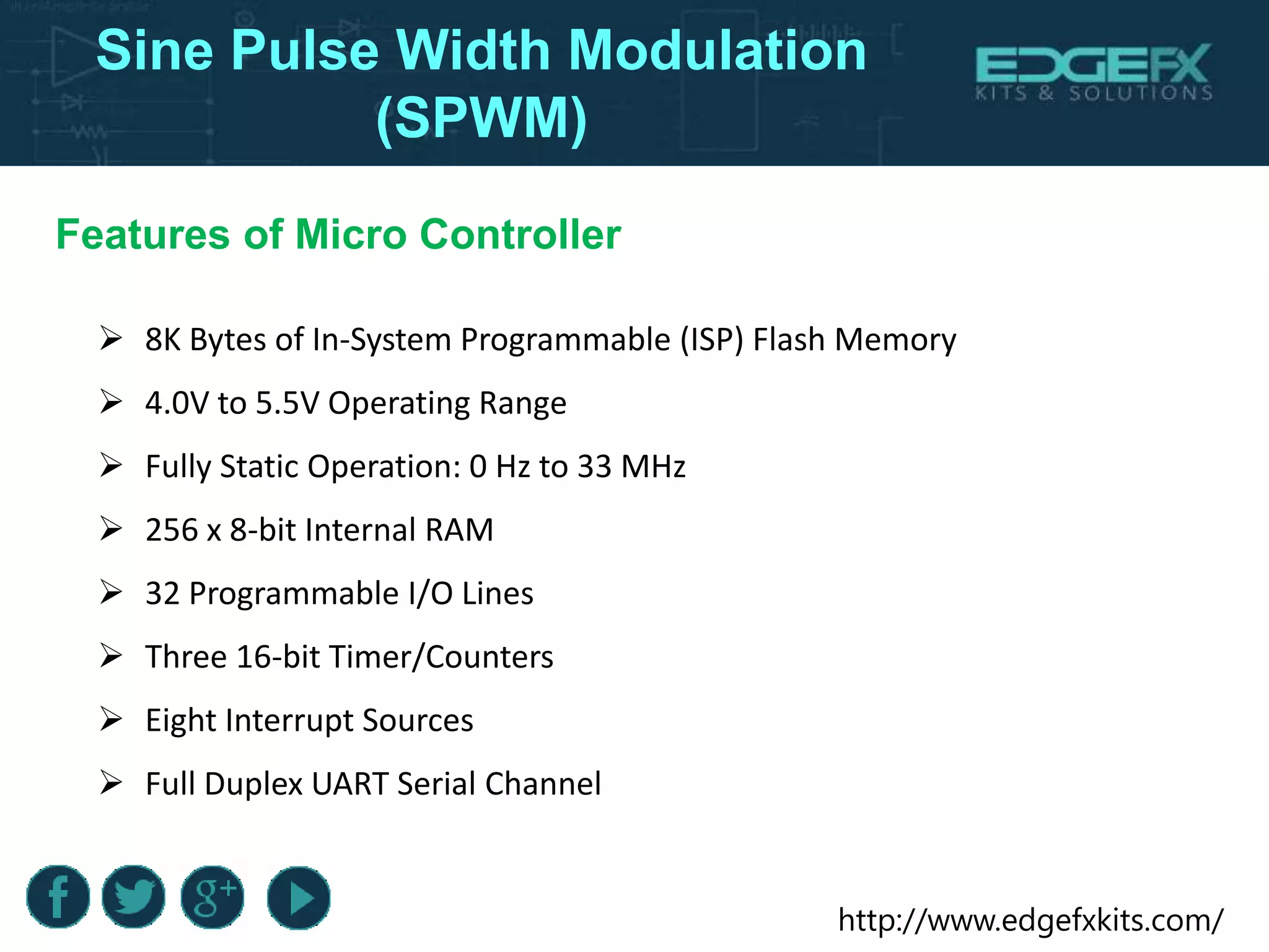 About Sine Pulse Width Modulation | PPTX