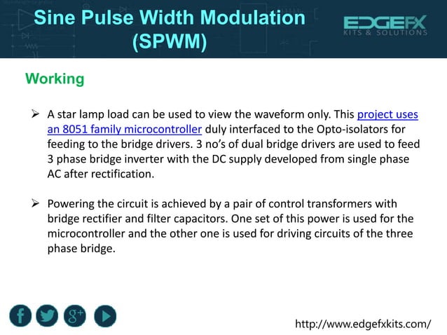 About Sine Pulse Width Modulation | PPT