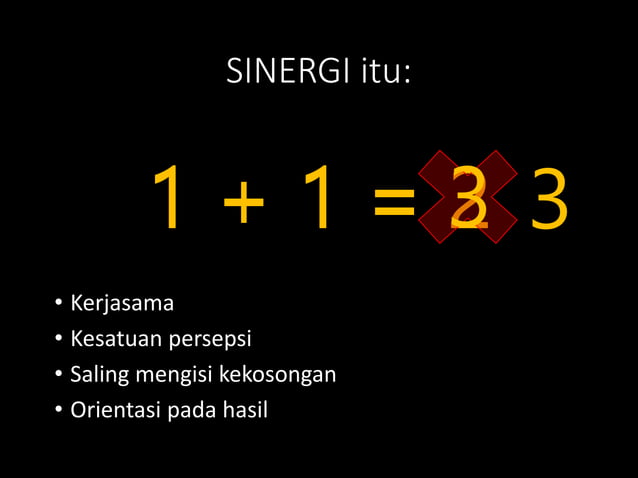 Sinergi (Teamwork) | PPTX