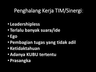 Membangun Team Work Yang solid dalam organisasi | PDF