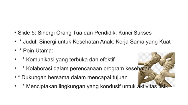 Sinergi Orang Tua dan Pendidik. Spirit .pptx