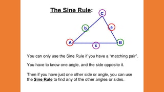 Sine rule for the higher class education | PPTX