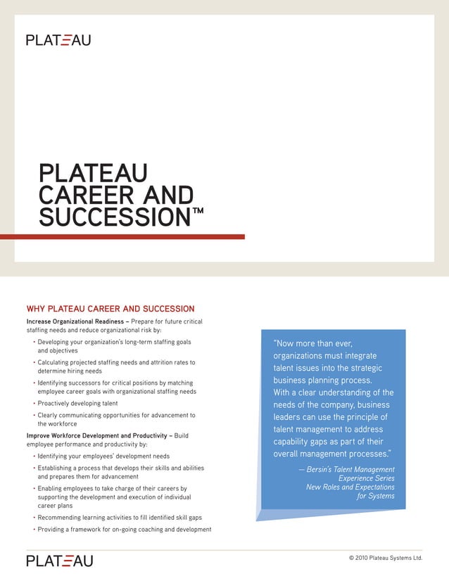 Sinfic Plateau Succession | PDF