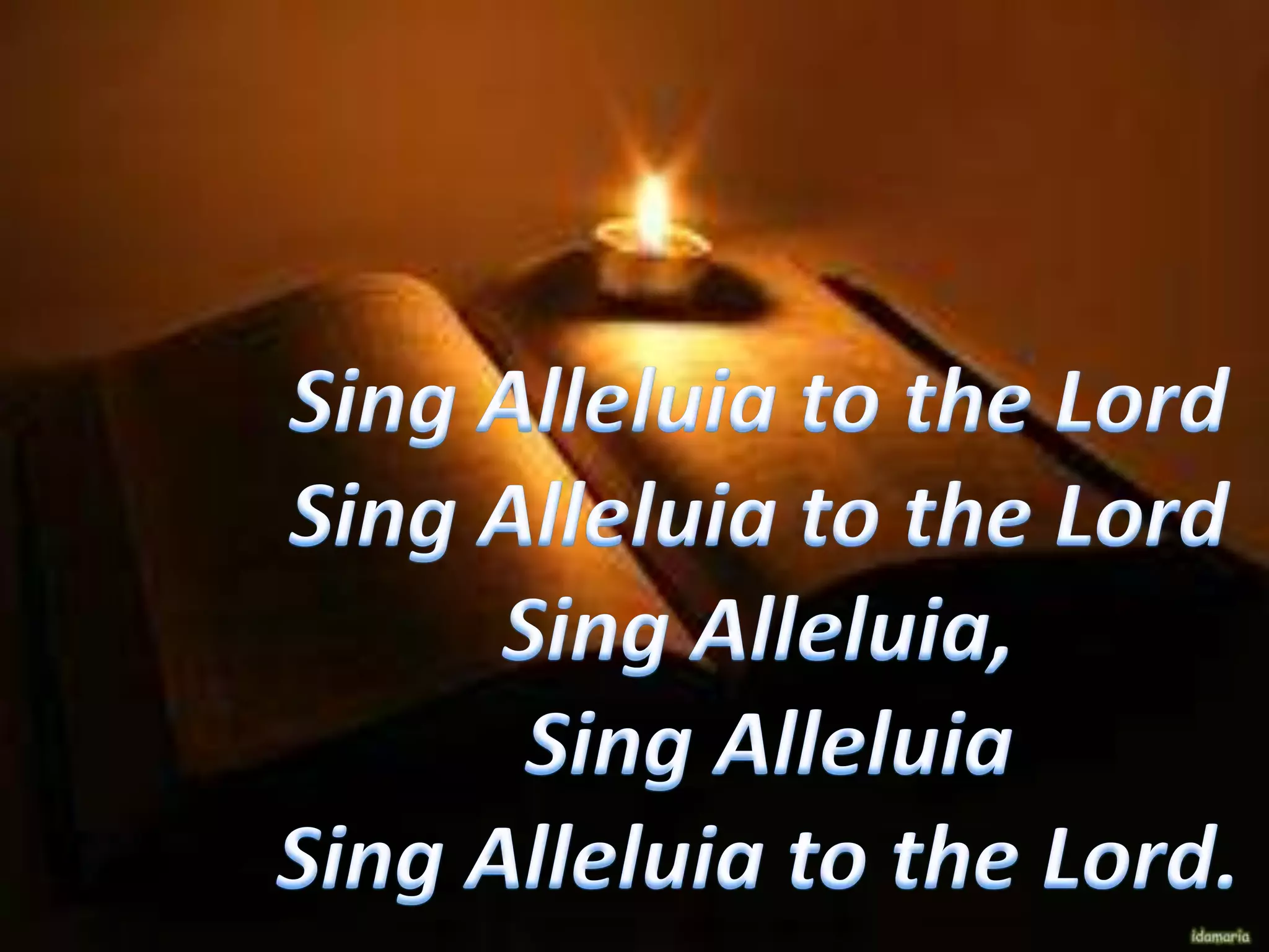 Sing alleluia to the lord | PPTX