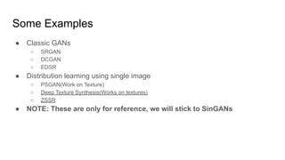 SinGAN - Learning a Generative Model from a Single Natural Image | PDF