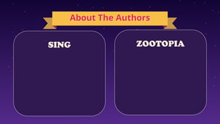 SING AND ZOOTOPIA. Visual arts presentation pptx | PPTX