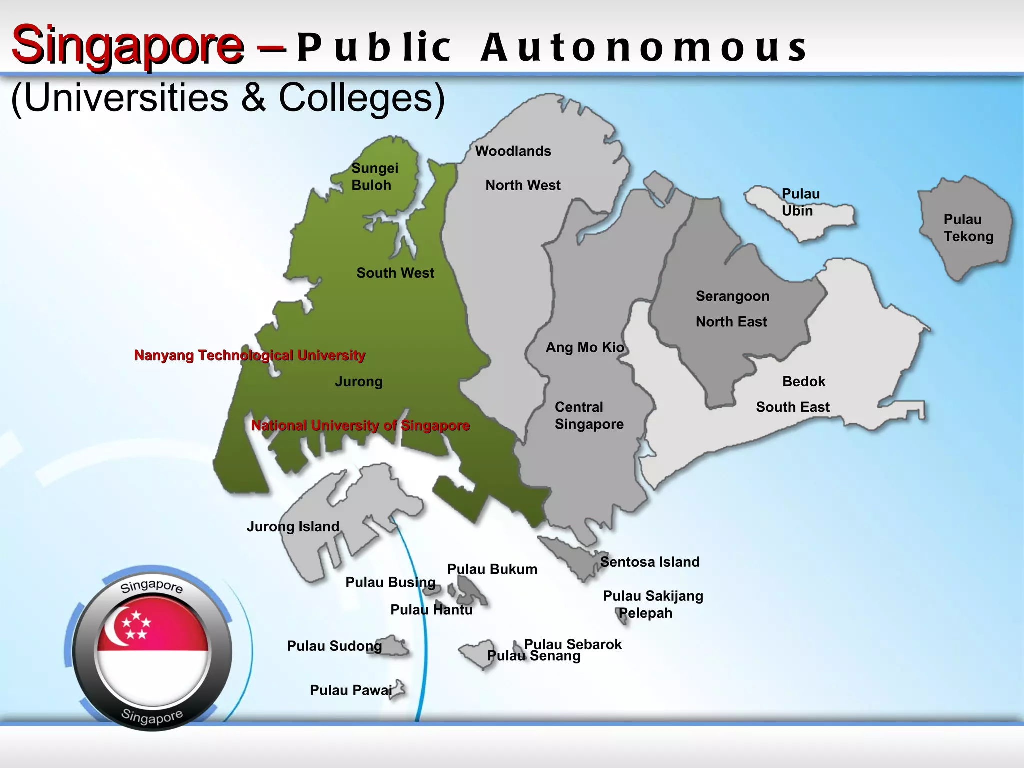 Singapore Powerpoint Map Templates | PPT