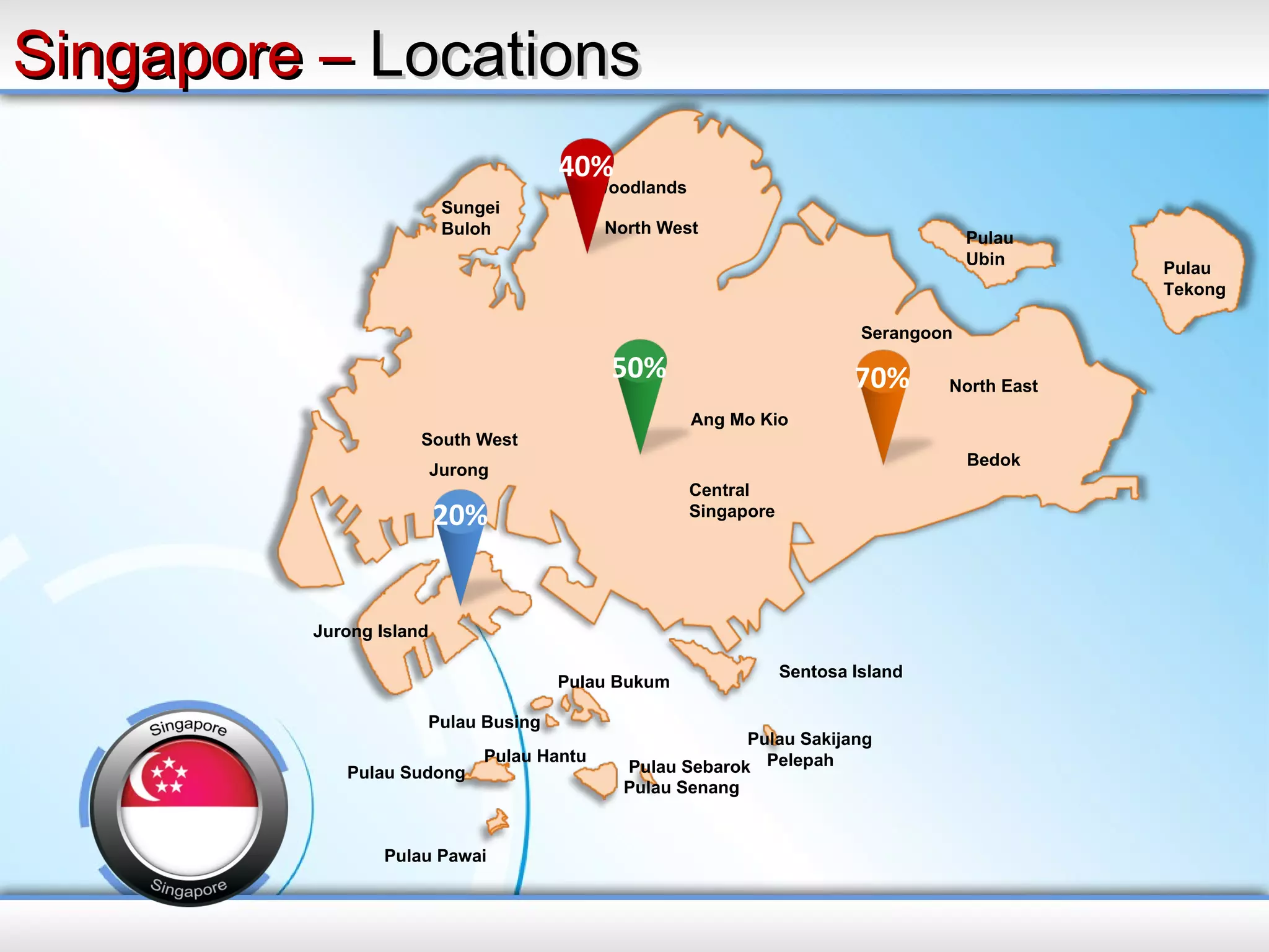 Singapore Powerpoint Map Templates | PPT