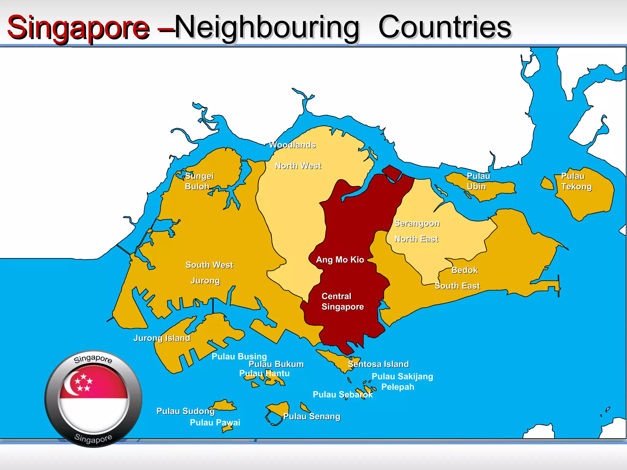 Singapore Powerpoint Map Templates | PPT
