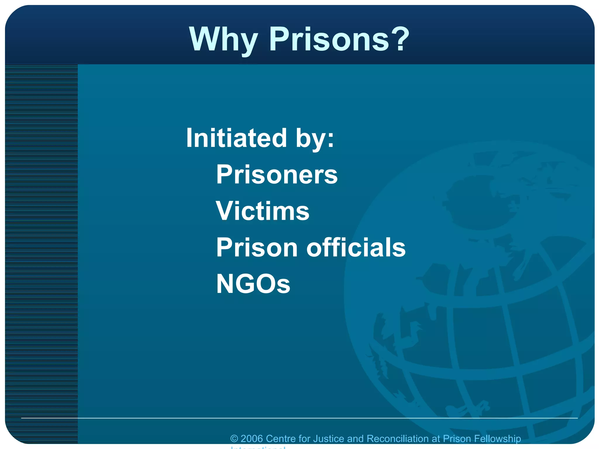 Restorative Justice in Prisons | PPT