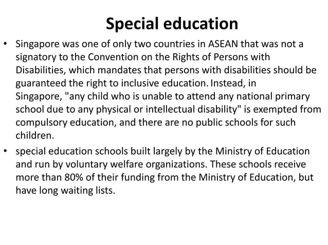 Singapore education system. | PPTX