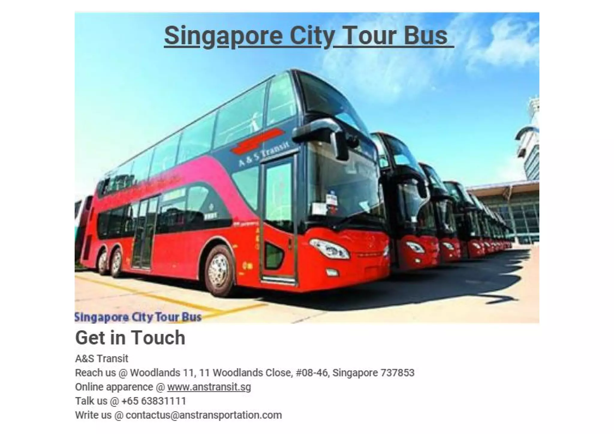 Singapore City Tour Bus | PDF