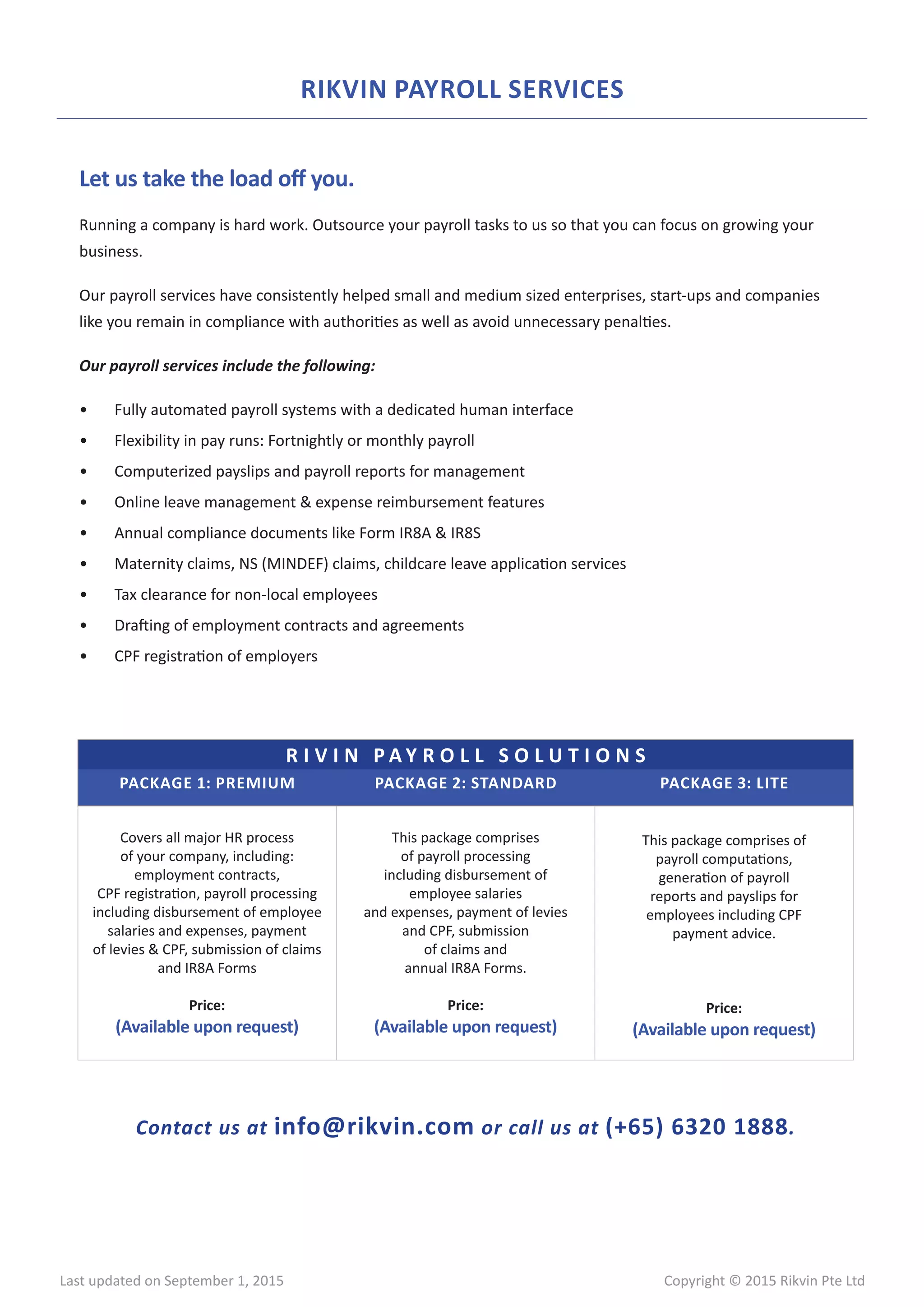 Singapore Central Provident Fund (CPF) and Skill Development Levy (SDL ...