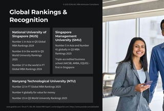 Singapore MBA Comparison NUS vs SMU vs NTU | PDF