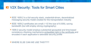 Locking Down and Re-Using V2X Security - Lessons for Smart Cities | PDF