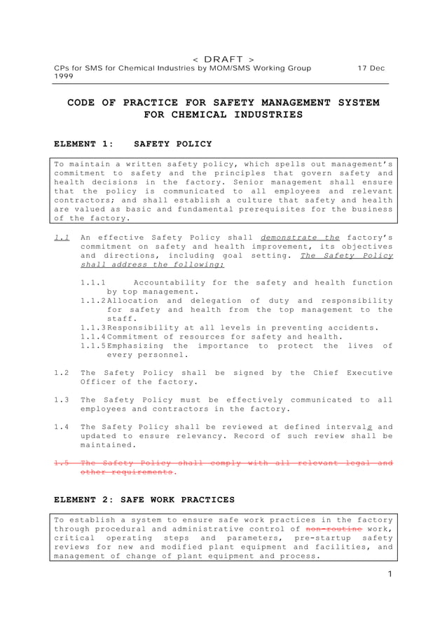 Singapore safety mgmt-sys | PDF