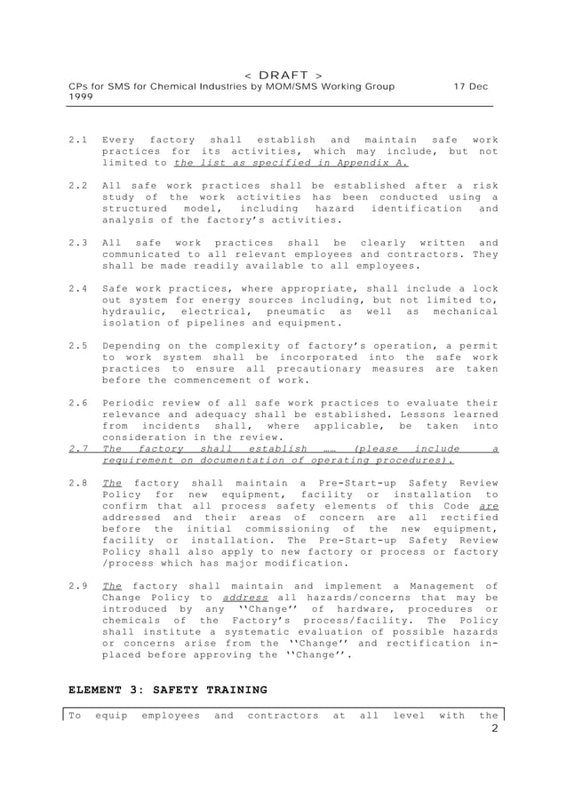 Singapore safety mgmt-sys | PDF