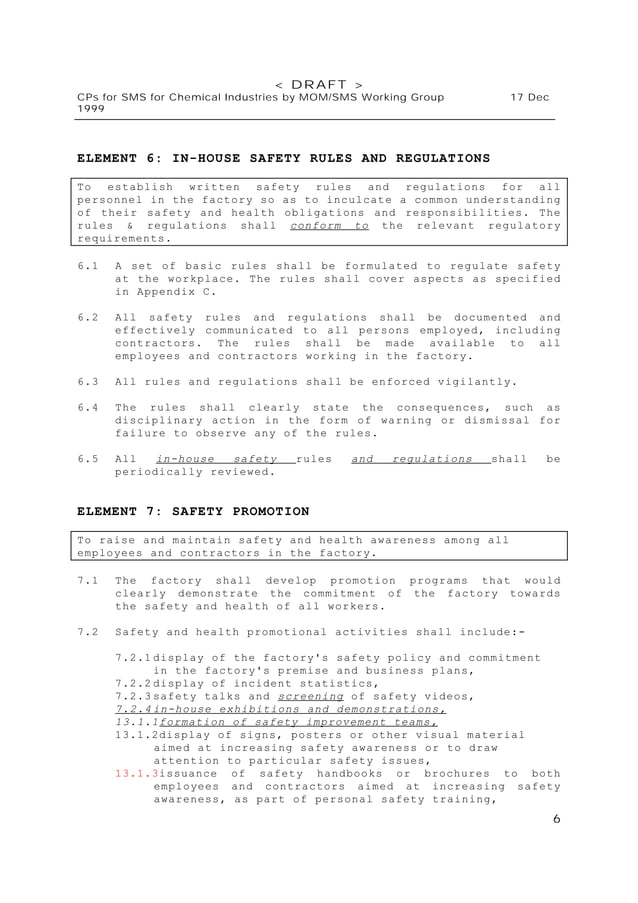 Singapore safety mgmt-sys | PDF