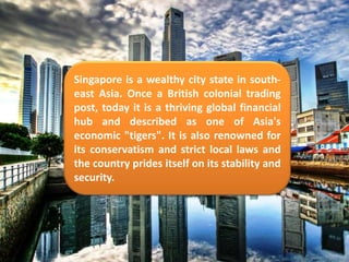 Country Report on Singapore | PPTX