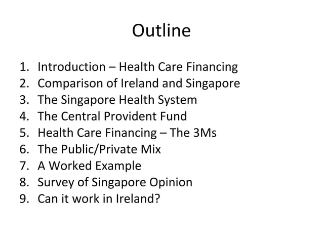 Compulsory Savings and the Singapore Health System | PPT
