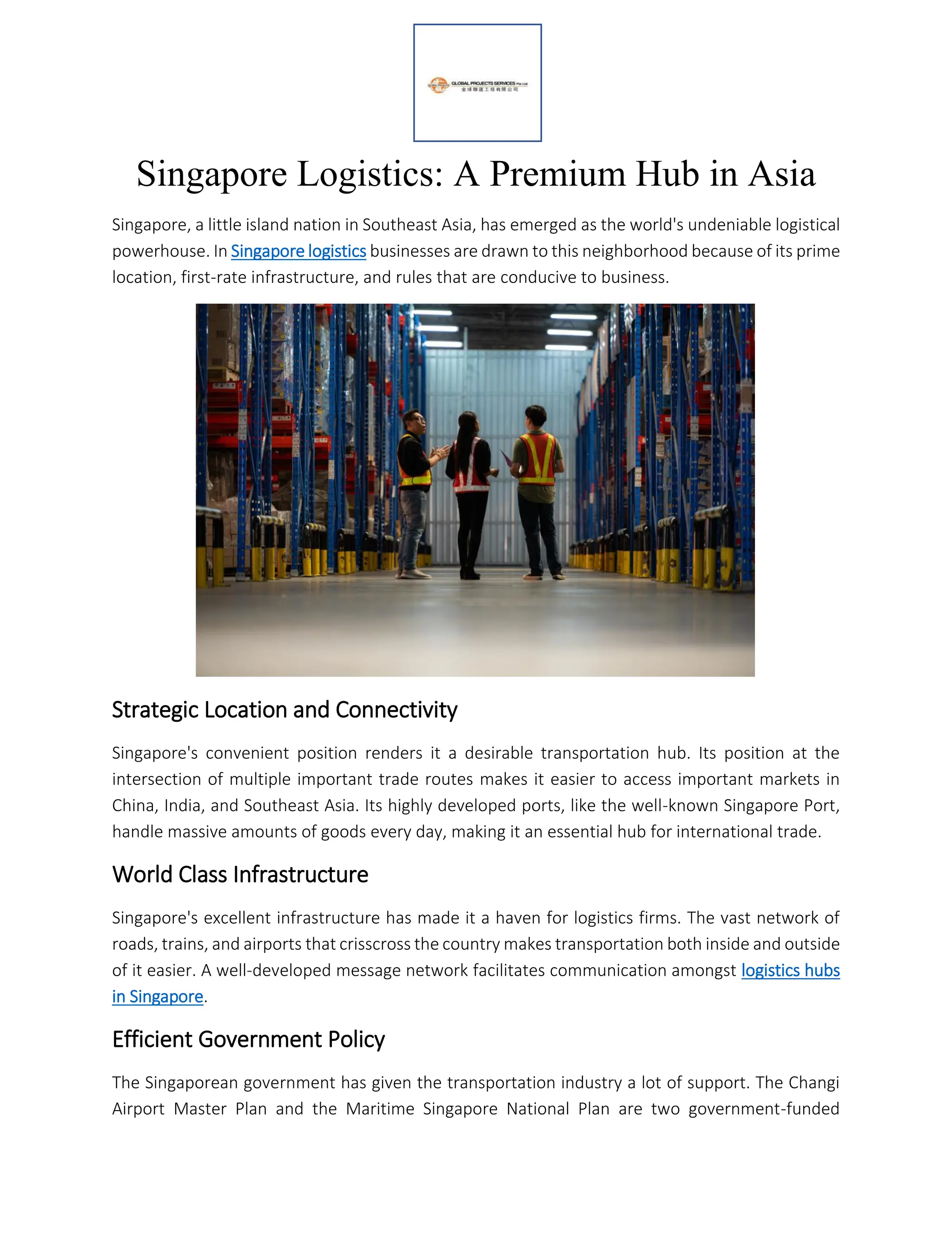 Singapore Logistics A Premium Hub in Asia.pdf