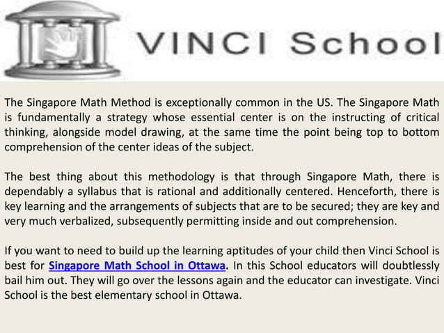 Singapore Math with common core method for toddlers | PPTX