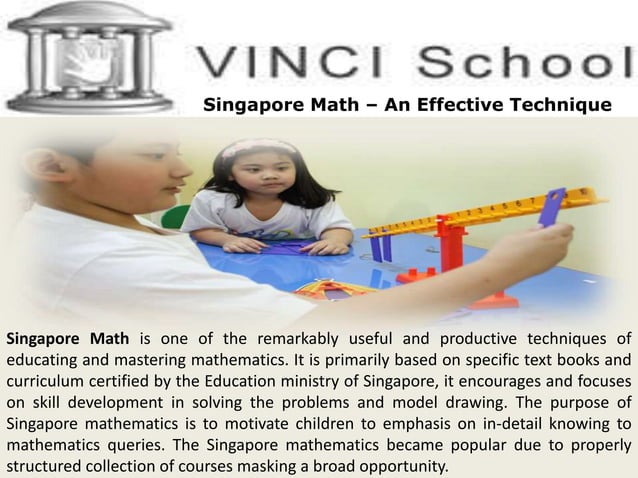 Singapore Math with common core method for toddlers | PPTX