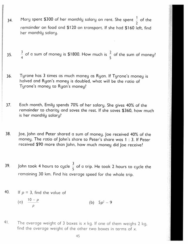 Singapore Math - 6B - Textbook | PDF