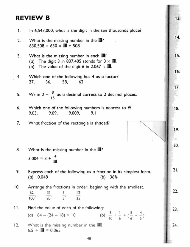 Singapore Math - 6B - Textbook | PDF