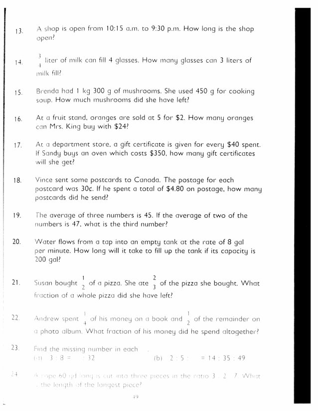 Singapore Math - 6B - Textbook | PDF