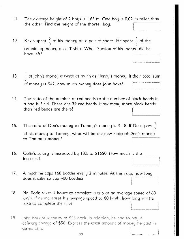 Singapore Math - 6B - Workbook