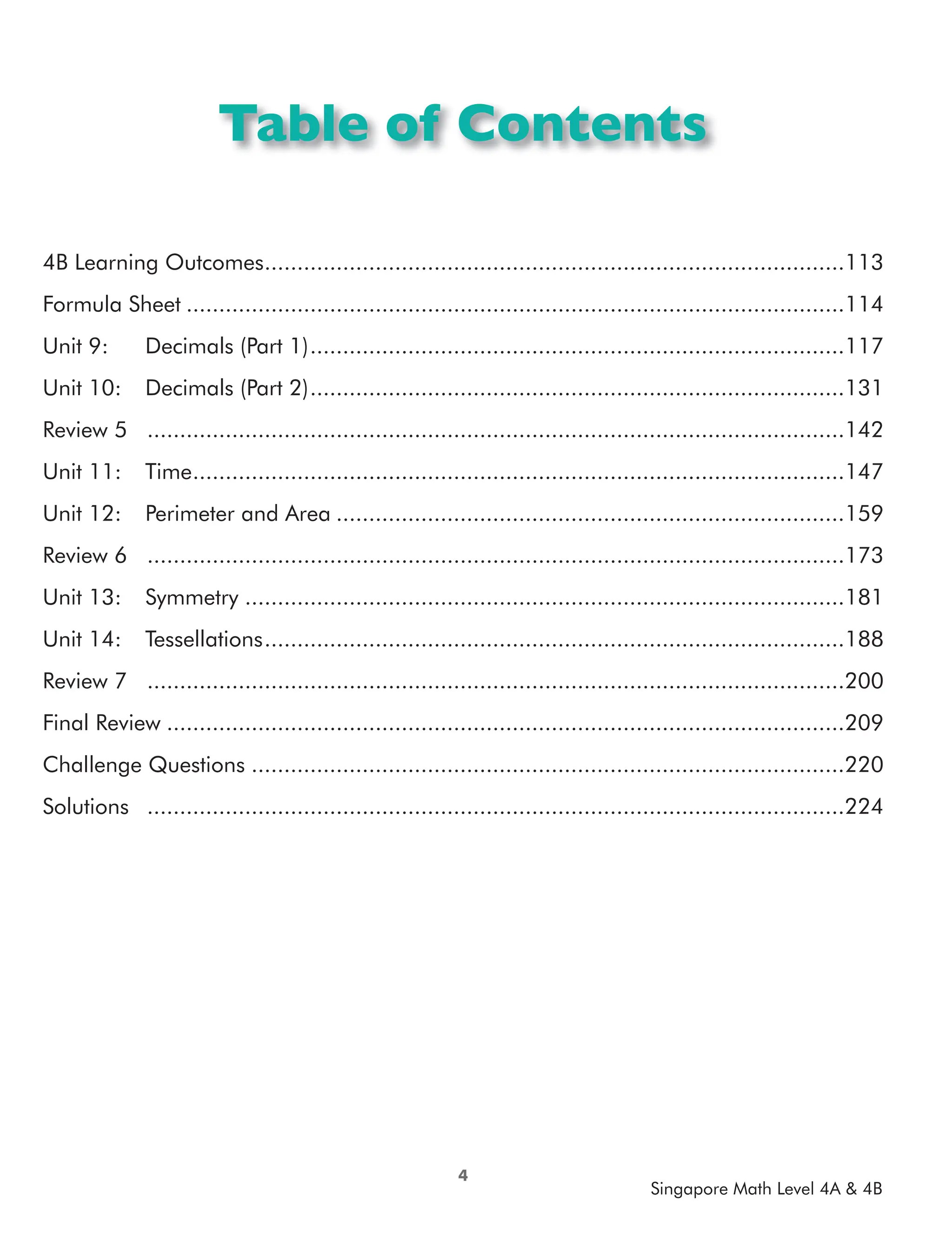 Singapore Math 4, student book primary mathematics | PDF