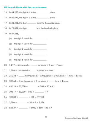 Singapore Math 4, student book primary mathematics | PDF