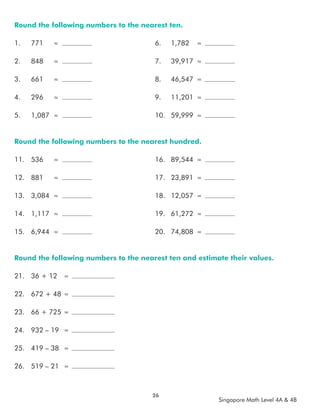 Singapore Math 4, student book primary mathematics | PDF