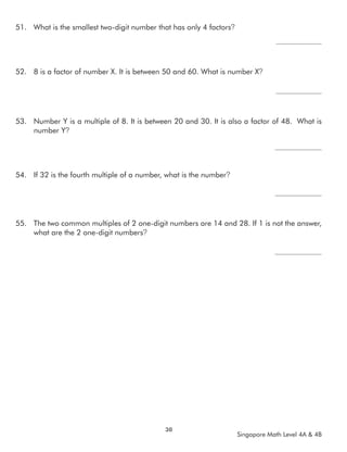 Singapore Math 4, student book primary mathematics | PDF