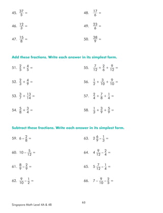 Singapore Math 4, student book primary mathematics | PDF