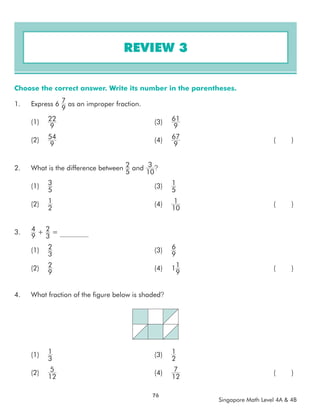 Singapore Math 4, student book primary mathematics | PDF